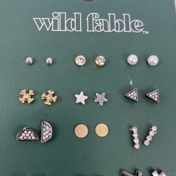 wild fable | Jewelry | 42 Wild Fable Gold Silver Tone Earrings Stars ...
